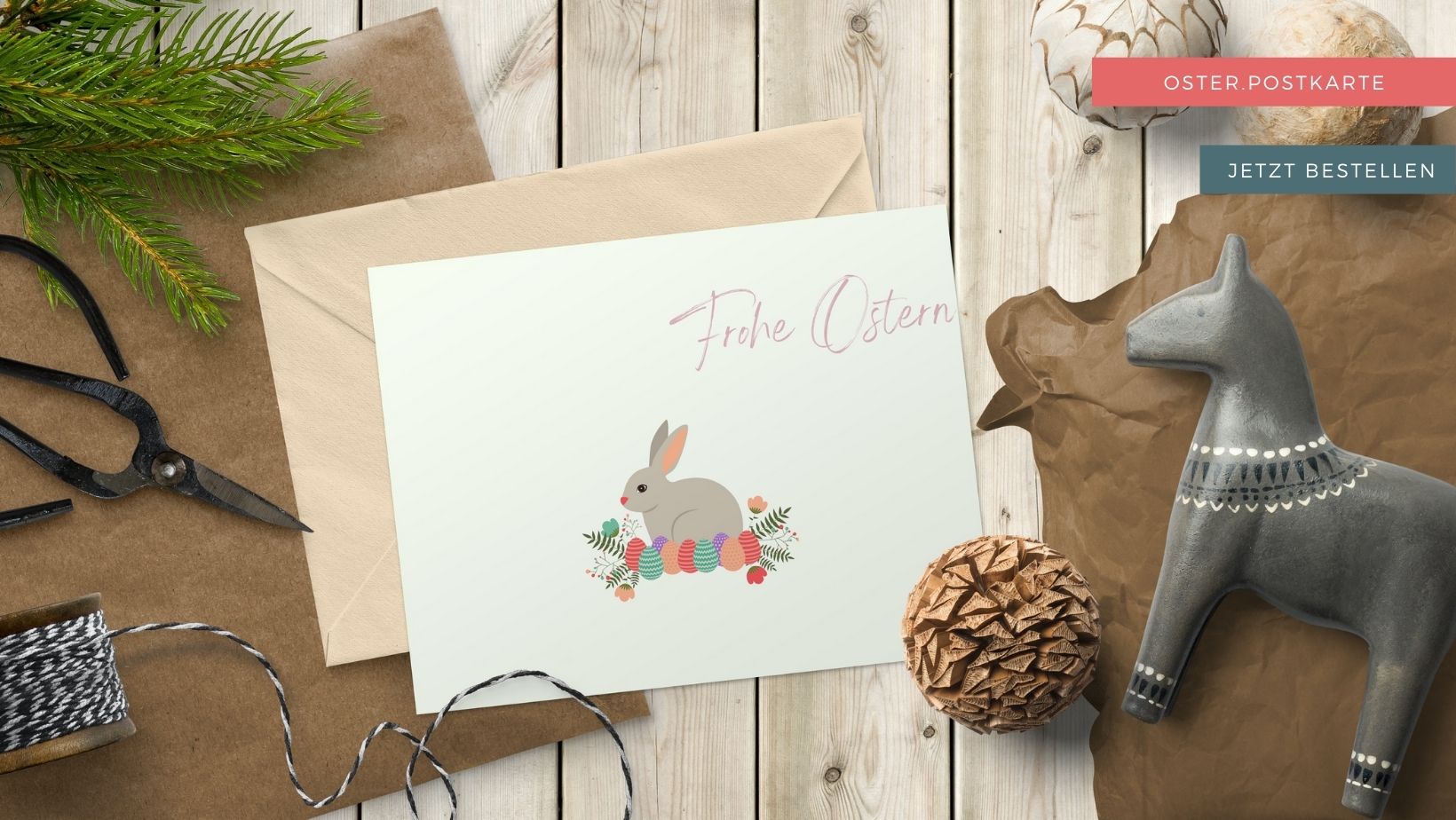 Grußkarte: Frohe Ostern Nr. 228 - Caro Cards - Geschichtenkarten