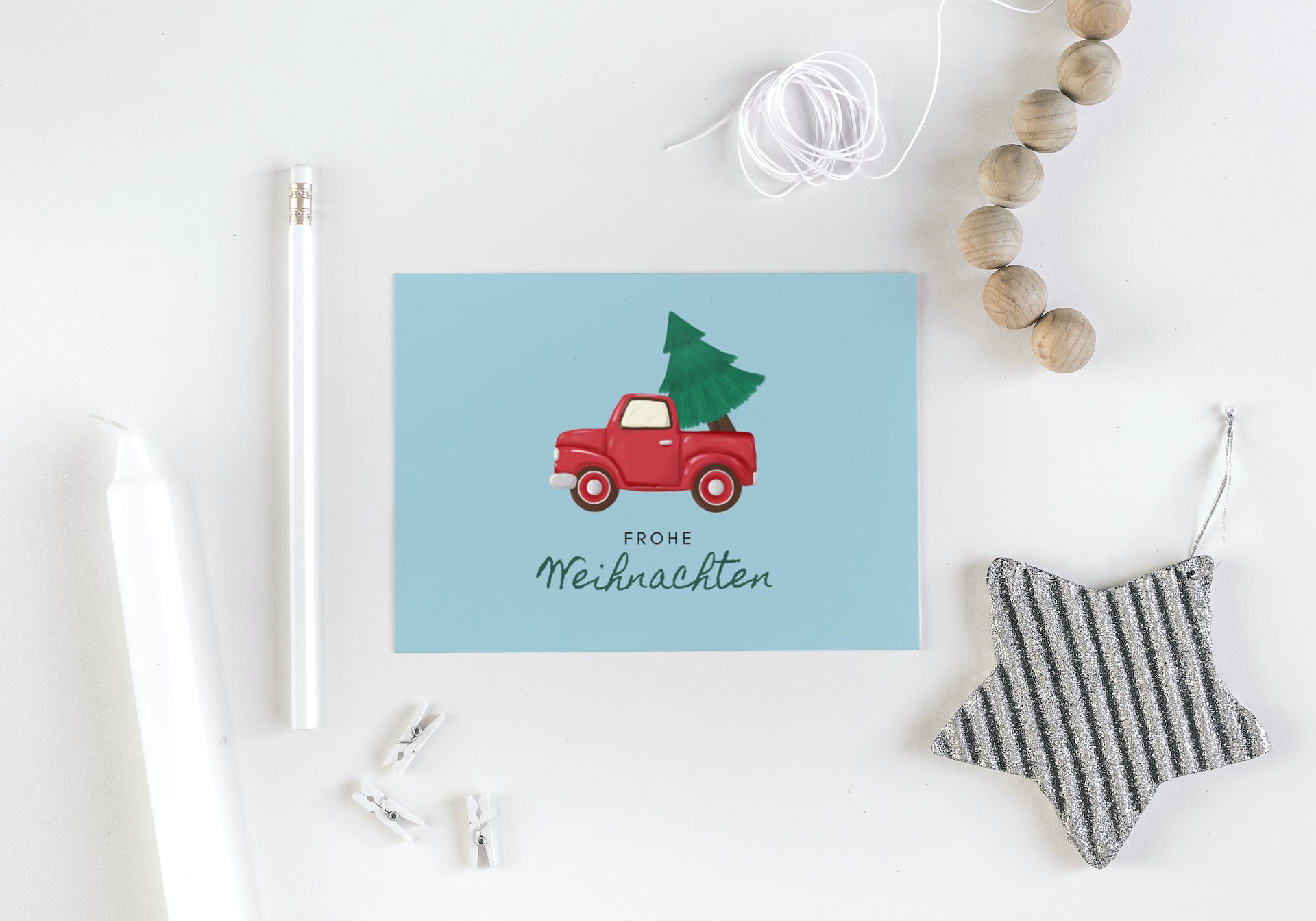 Grußkarte Weihnachten Nr. 229 - Caro Cards - Geschichtenkarten